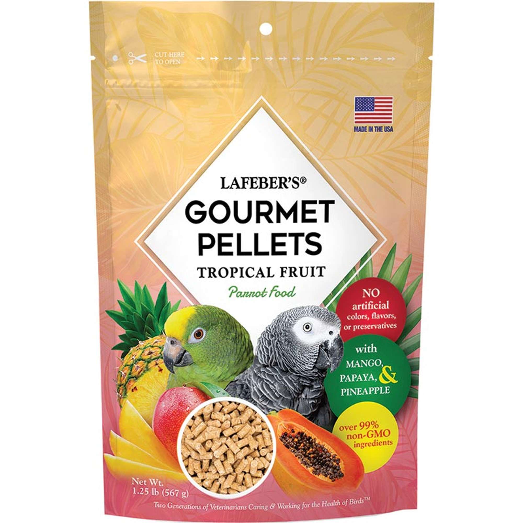 Lafeber Parrot Tropical Fruit Gourmet Pellets, 1.25 lb – BirdieBoutique.com