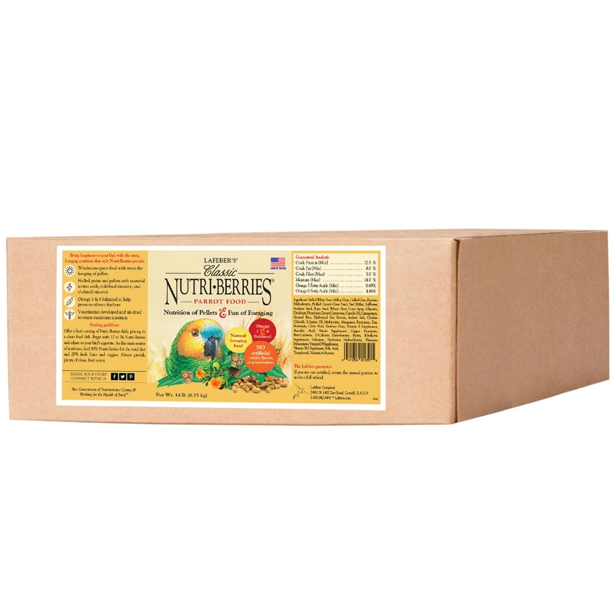 Lafeber Parrot Classic Nutri-Berries, 14 lb – BirdieBoutique.com