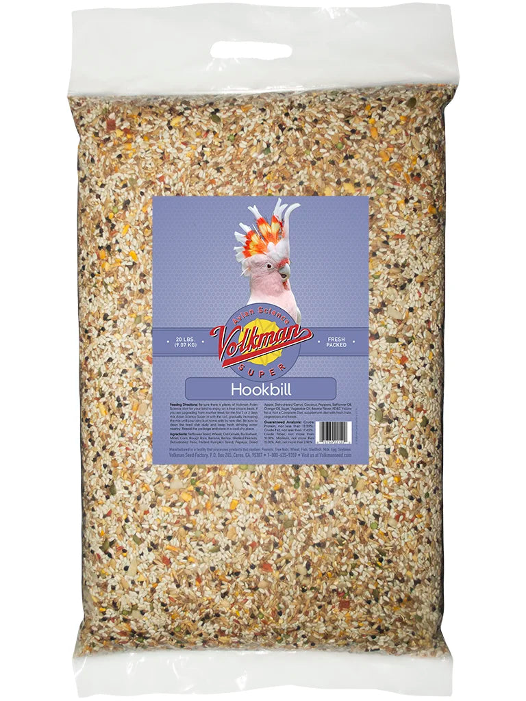 Volkman Avian Science Super Hookbill Food, 20 lb – BirdieBoutique.com