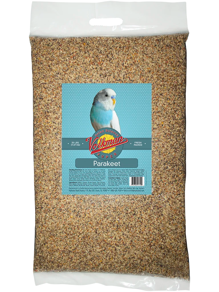 Volkman Avian Science Super Parakeet Food, 20 lb – BirdieBoutique.com